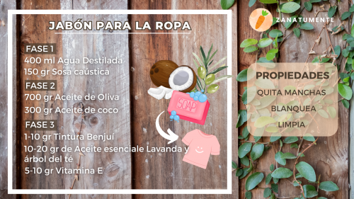 Jabón Saponificado Quita Manchas para la Ropa - Zana tu mente